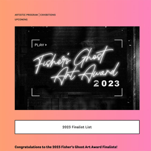 Finalist Announcement | 2023 Fishers' Ghost Art Award | Artsite ...